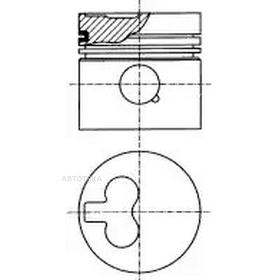 Поршень dm.79.50x1.75x2.0x3.0 +1.00 Цена за 1 шт NURAL 8799011110 Audi/Seat/VW 1.9TD mot. AAZ/ABL/ADE 91-03