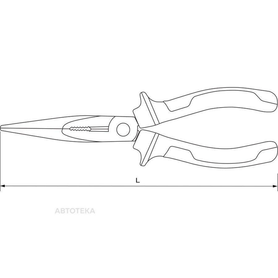 Длинногубцы 200 мм THORVIK LNP0200