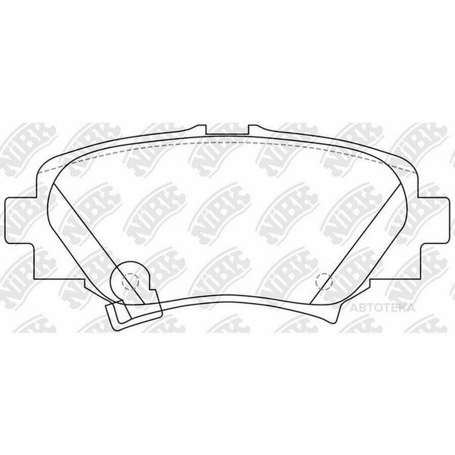 Колодки тормозные дисковые NIBK PN25004