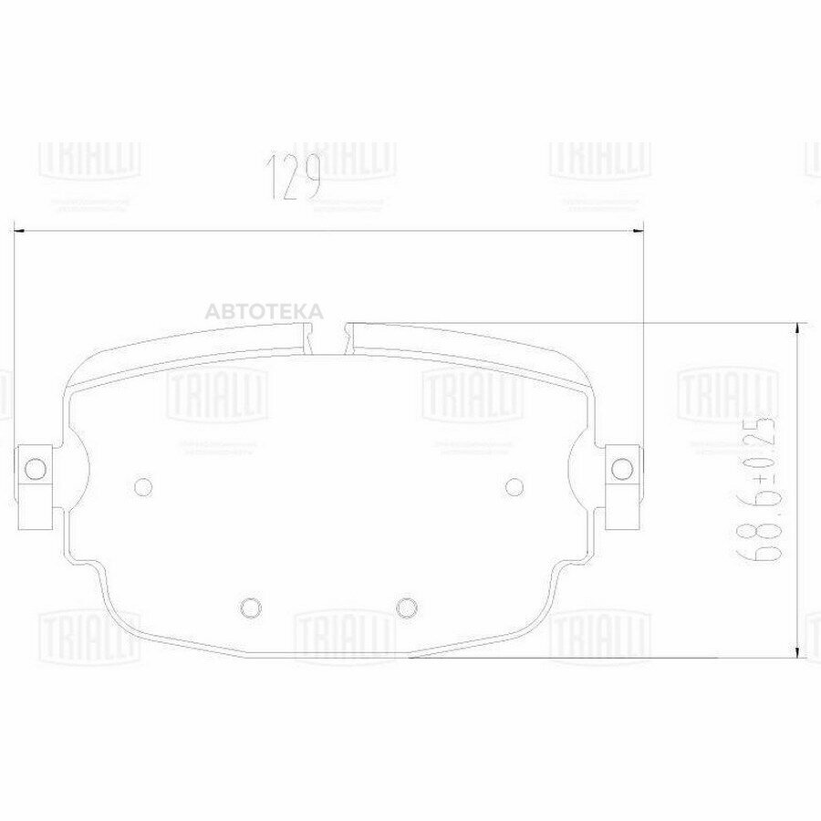 Колодки тормозные AUDI Q7 15- зад. TRIALLI PF2223