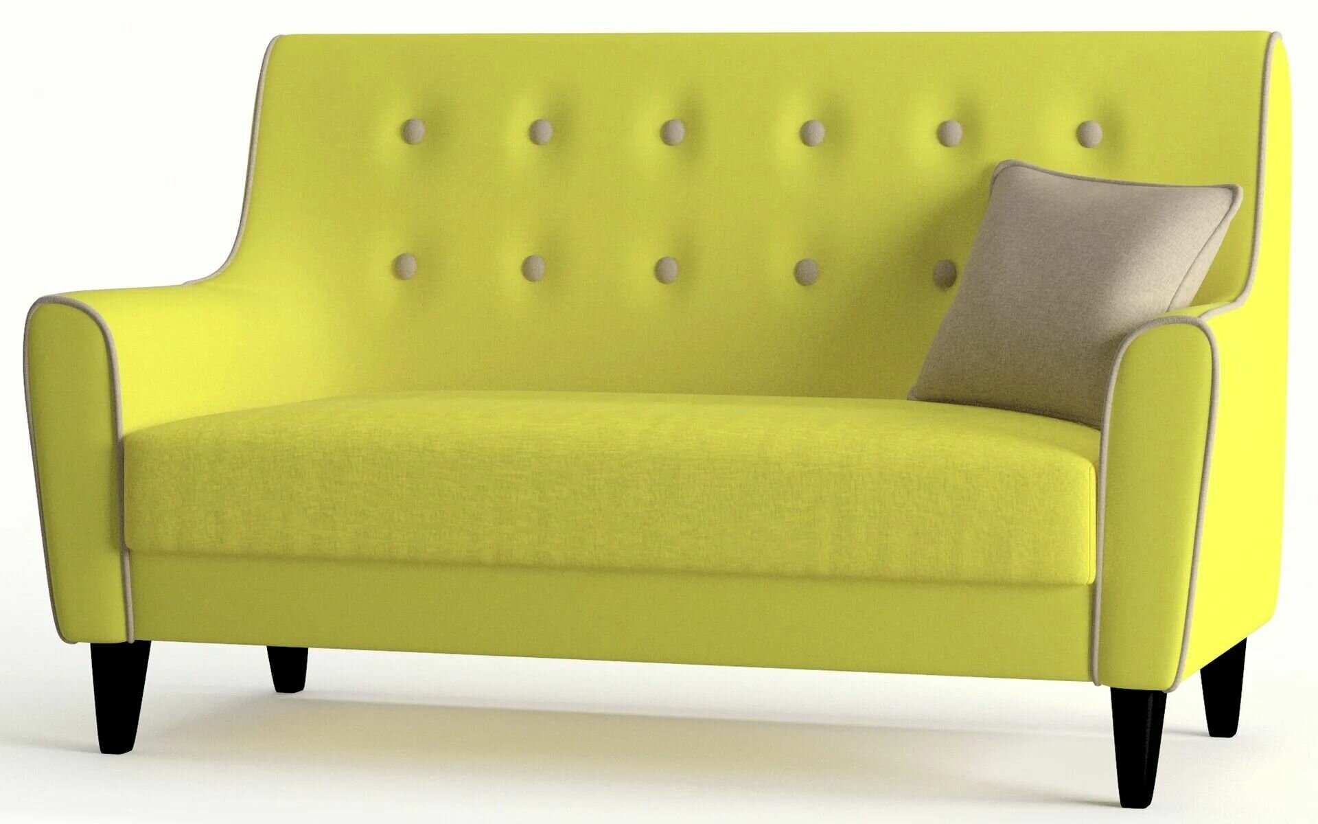Диван прямой Френсис, Dream Yellow NEW