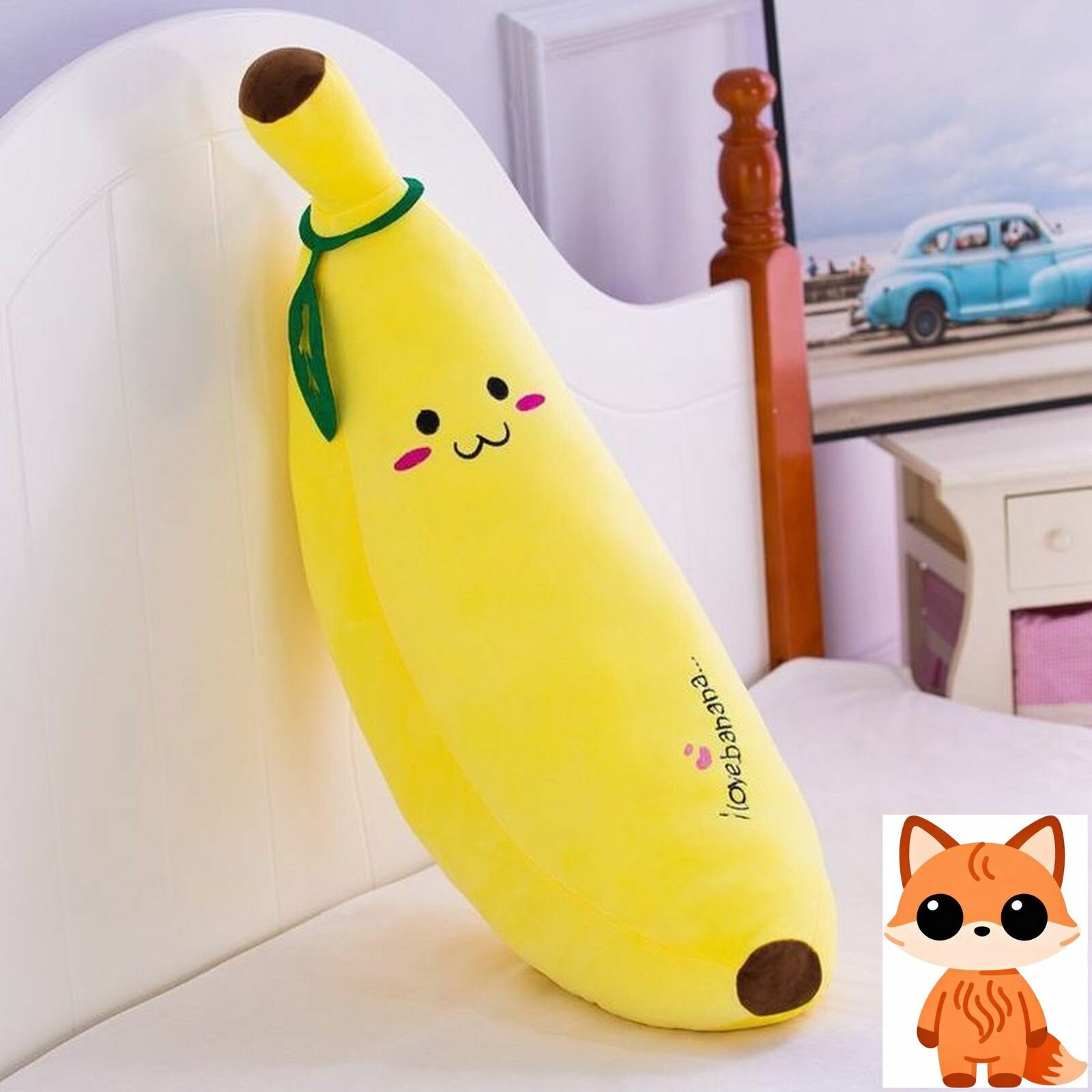 Мягкая игрушка Банан 35 см