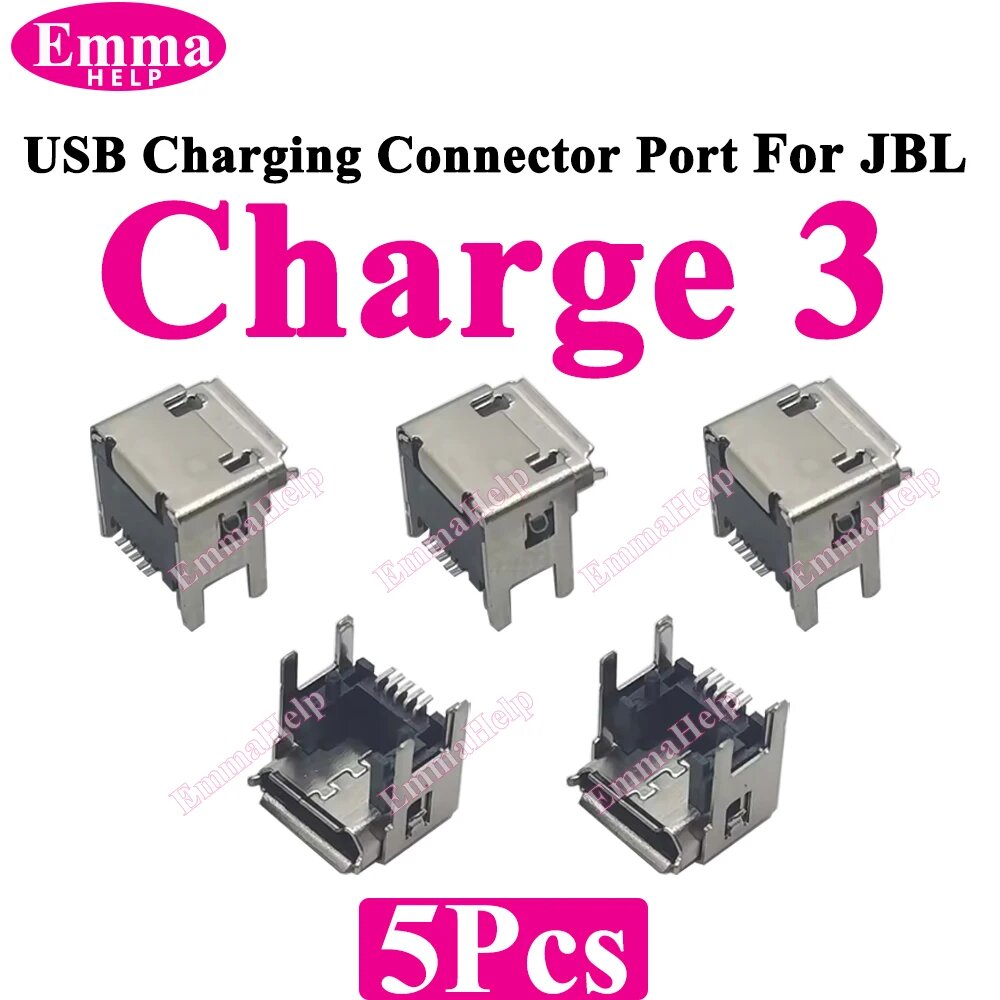 5 шт. разъем порта зарядки Micro USB для JBL Charge 4 Flip 4 5 Pulse 2 3, разъем для 5Pcs-Charge 3