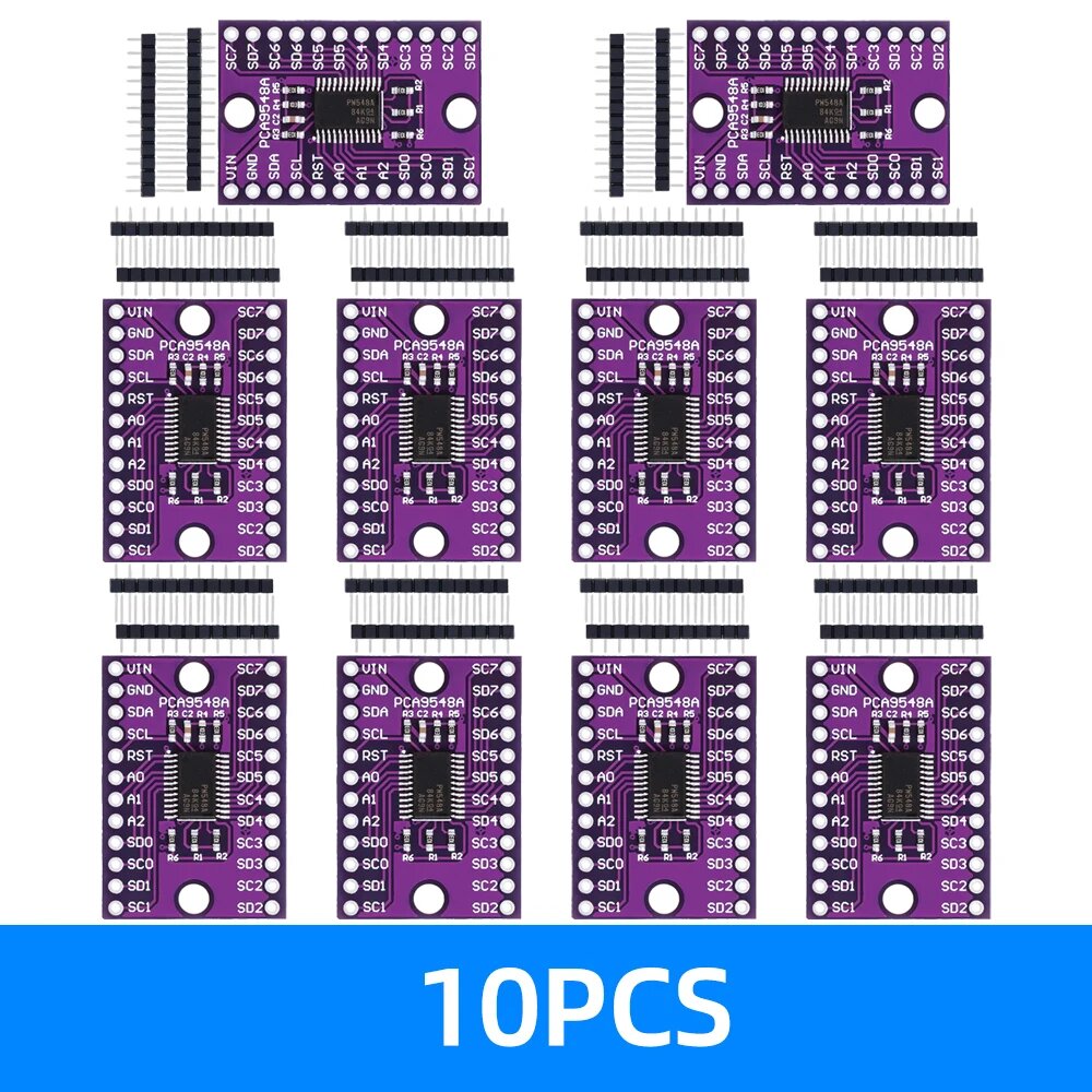 Модуль мультиплексора PCA9548 TCA9548A EGBO purple 10PCS