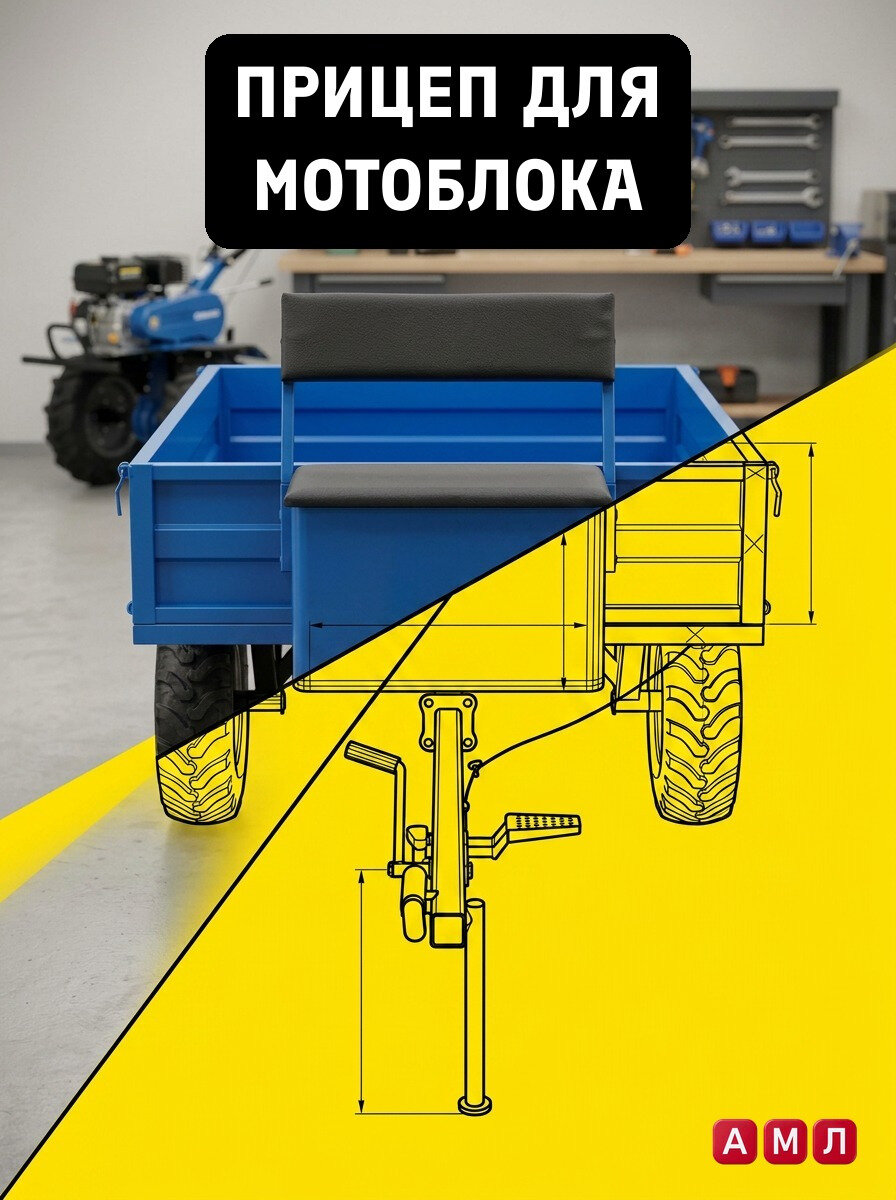 Проект чертеж прицеп задний для мотоблока телега фаркоп тележка своими руками - скачать и распечатать чертежи с размерами, пошаговая и поэтапная схема сборки
