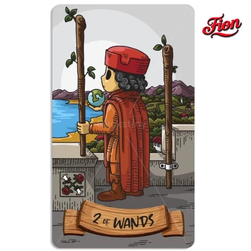 Карты Таро "The Lovers" Tarot, Желтый, Коричнево-красный, Светло-зеленый, Коричневый — фото 1