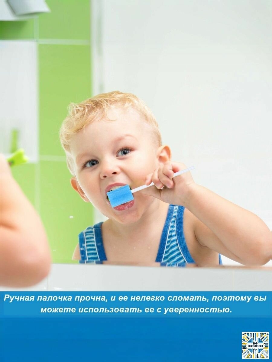 100 шт./компл, Одноразовые тампоны для чистки полости рта, Губка для удаления мокроты, Палочка для чистки зубов