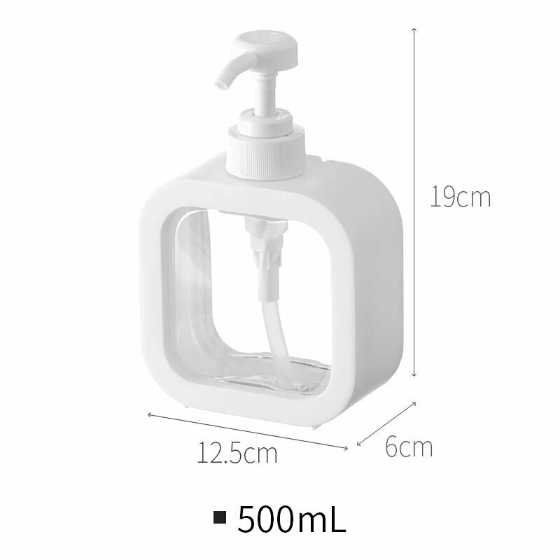 Пластиковый многоразовый дозатор для мыла 500 ML