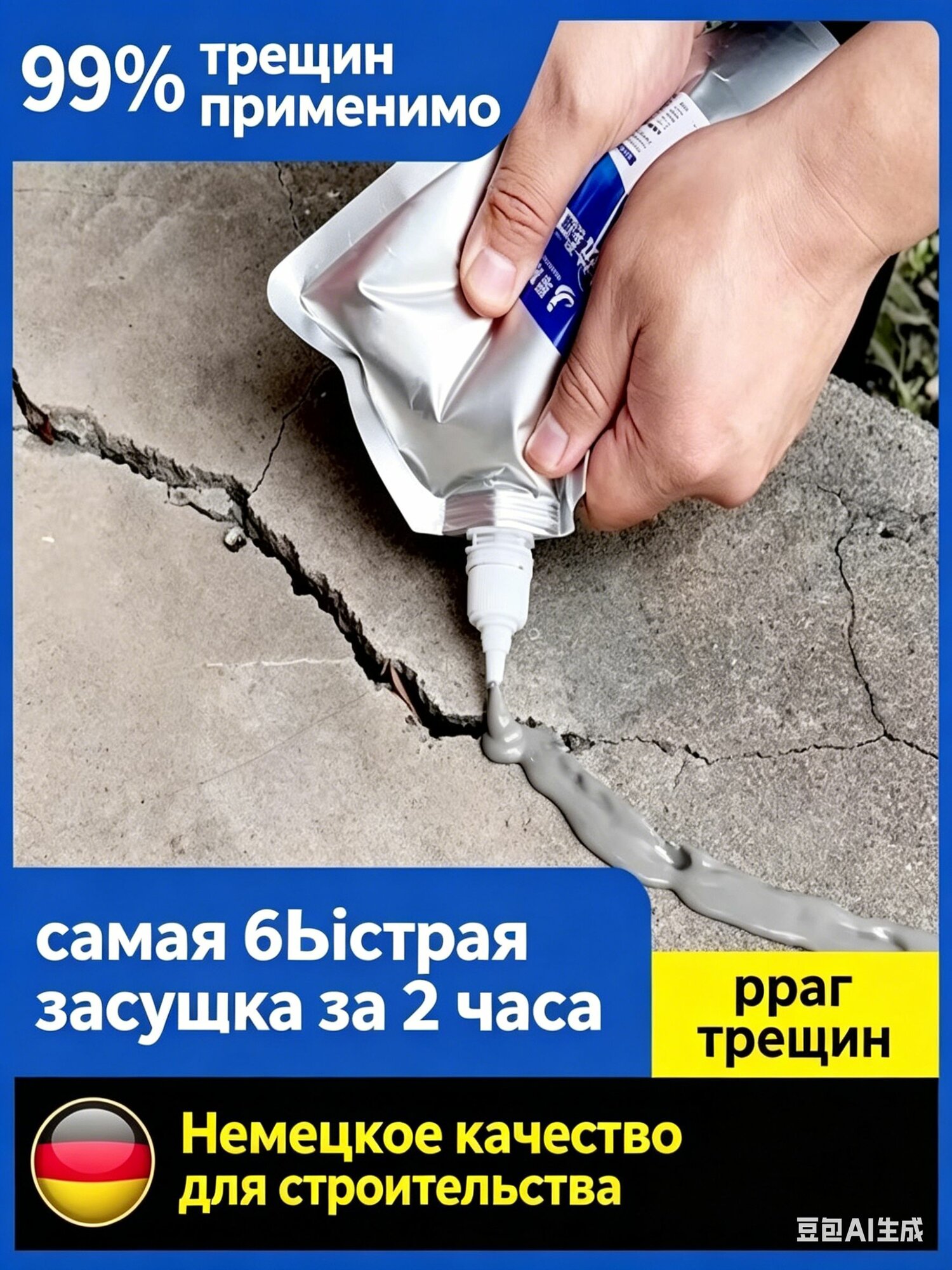 Средство для ремонта трещин, гидроизоляция крыши, устранение протечек для кровли от протечек