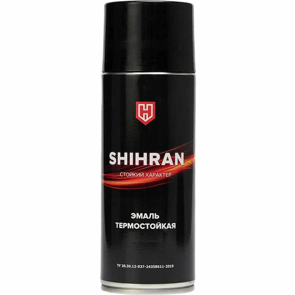 Эмаль-аэрозоль термостойкая SHIHRAN серебристая, до +700C 007452
