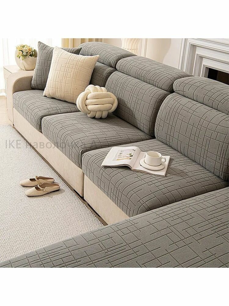Наволочка IKEA, чехол на мебель для пуфика, 100 см × 50 см