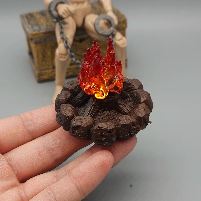 Модель платформы с эффектом пламени для кукол BJD 1/12 D