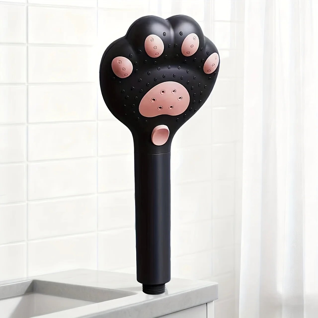 Душевая лейка IOUHAPPY кошачья лапка 3 режима Black