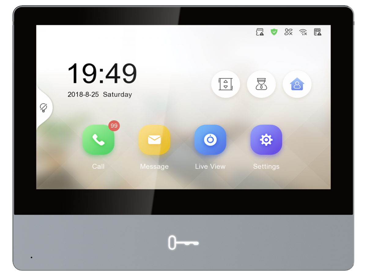 Видеодомофон iFLOW f-vi-3545ise1, сенсорный экран 7", IP65, 10"