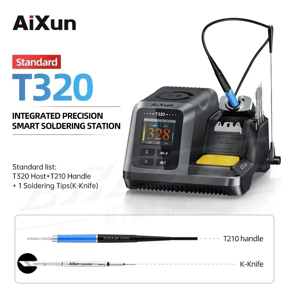 Станция умной паяльной ложи JC AIXUN T3B T3A T320 Станция для пере пайки T210/T245 для пайки ППС SMD BGA Инструменты для ремонта пайочных машин