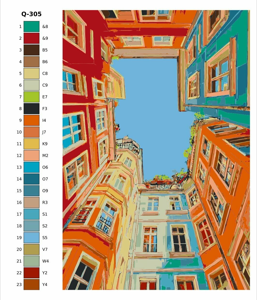 Картина по номерам Q305 "Турция. Район Стамбула" 40x60