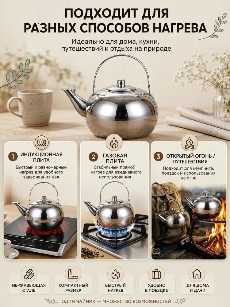 Чайник Муфта, 0.85 л — фото 1