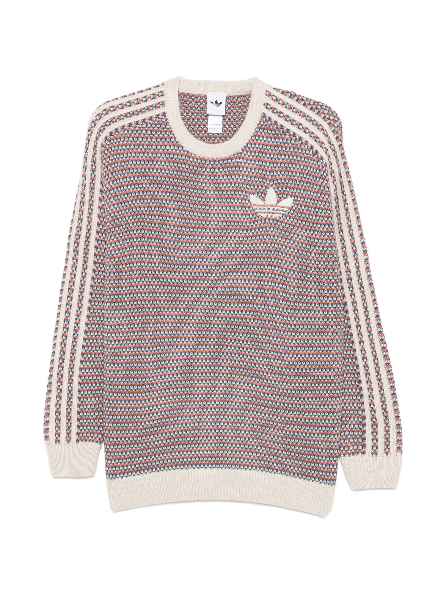 Свитер Trefoil-embroidered 3-Stripes sweater