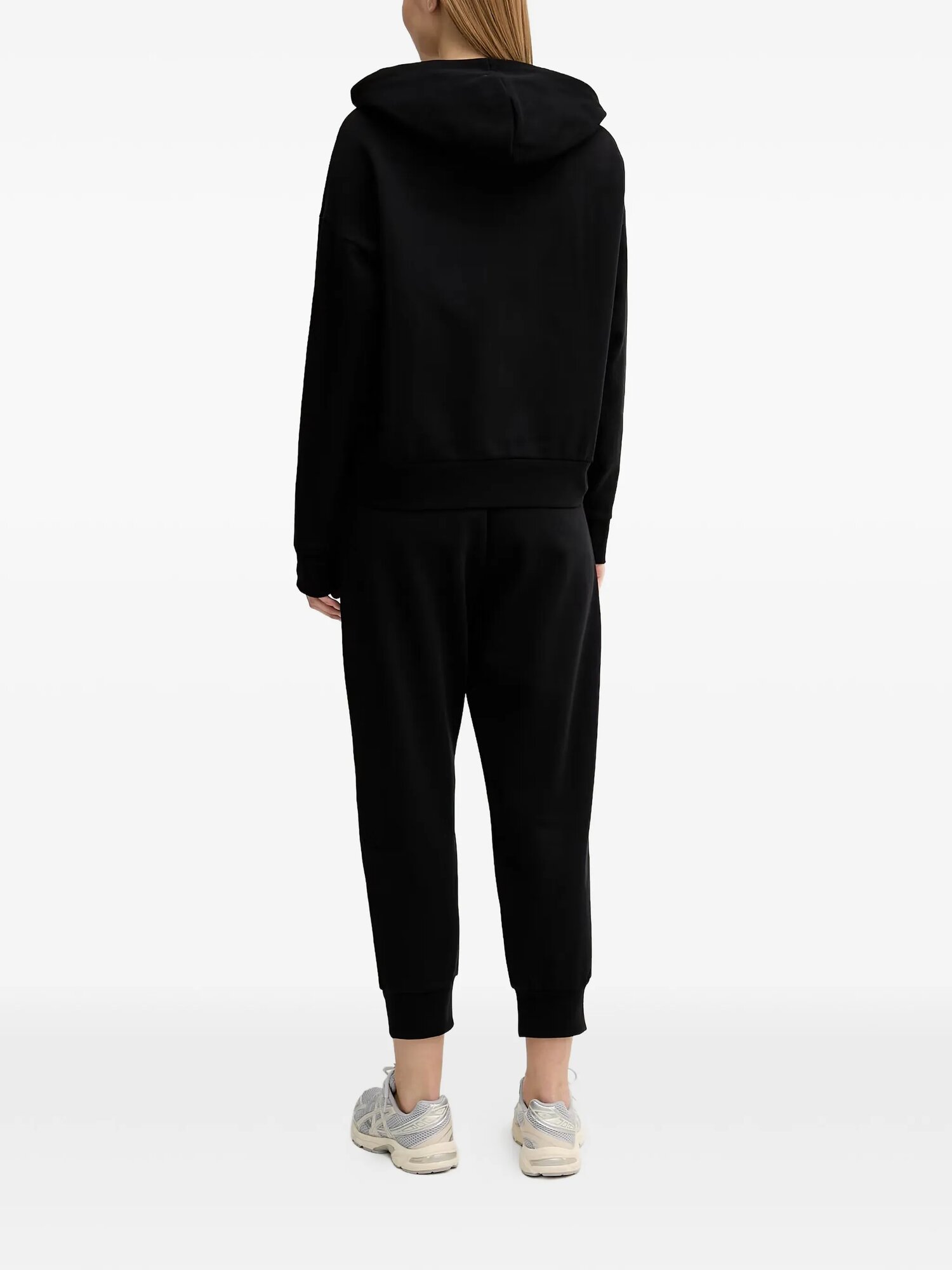 Брюки EA7 EMPORIO ARMANI Logo-print track pants, размер 48, black/black — фото 1