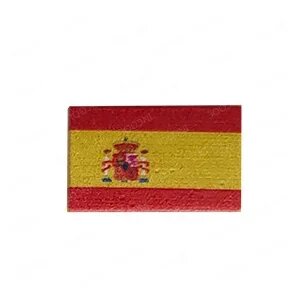 Испанский флаг вышитая светоотражающая нашивка 8x5см 28 Mini Size 2X1CM