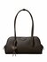 Сумка CALVIN KLEIN Grained-leather logo-charm shoulder bag, коричневый