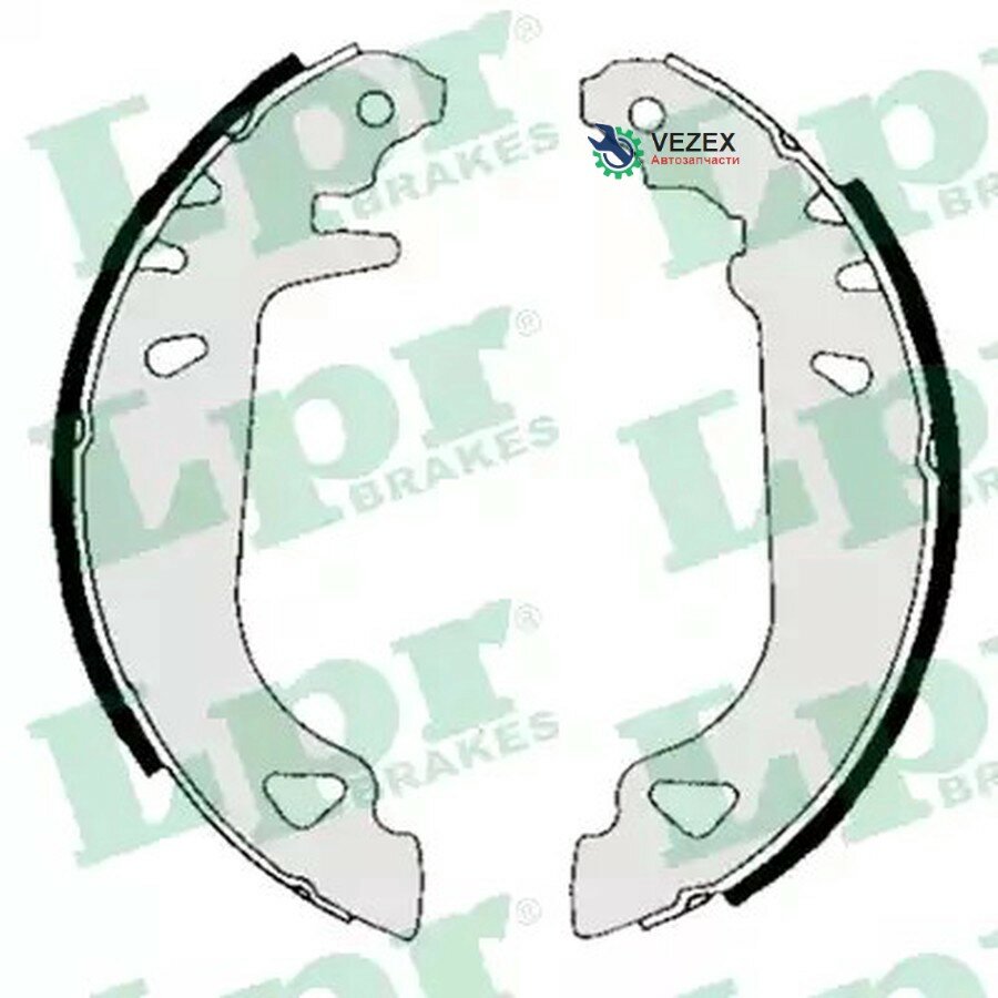 LPR 04780 Колодки барабанные FIAT PUNTO -99 04780