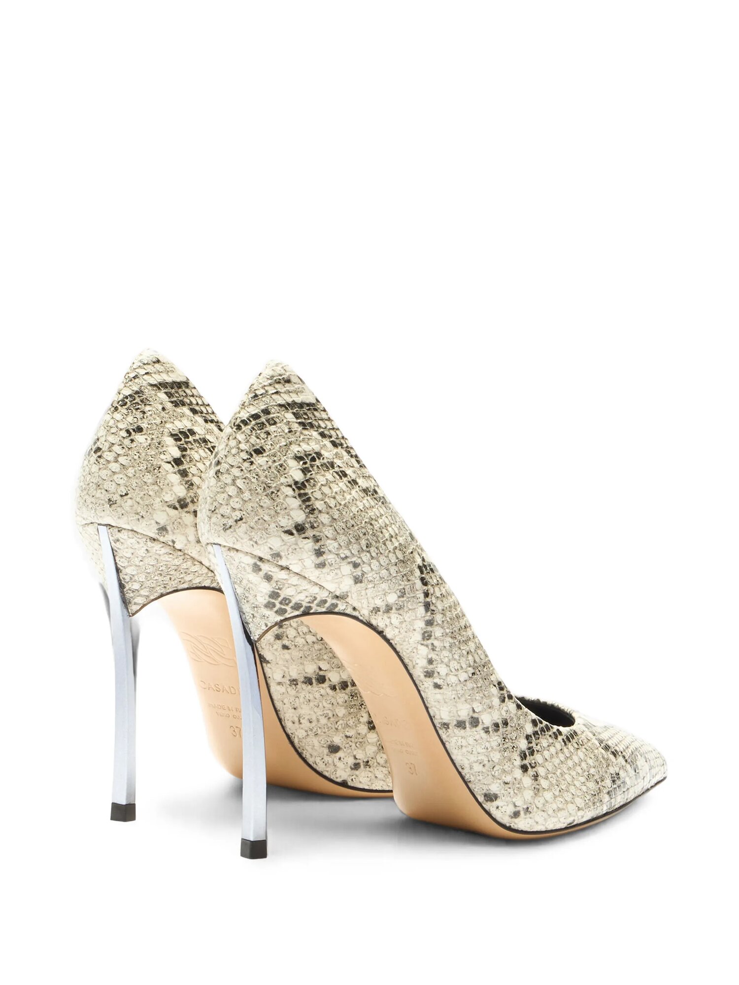 Туфли Casadei Blade python-print pumps, размер 41, разноцветный — фото 1