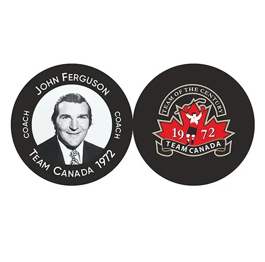 Rubena Шайба Team Canada-USSR 1972 FERGUSON 2-ст.