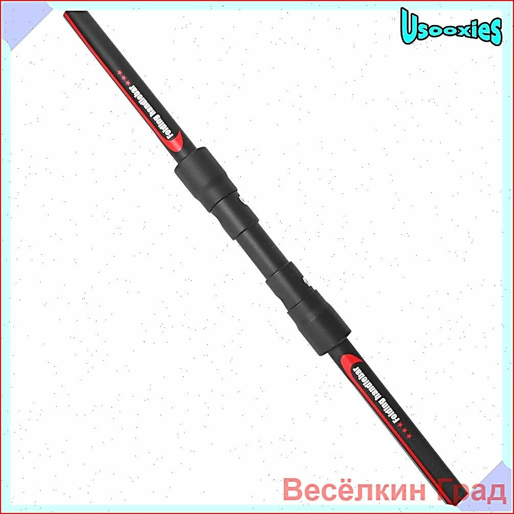 Складной руль Usooxie, для велосипедов, алюминиевый сплав, черный/красный