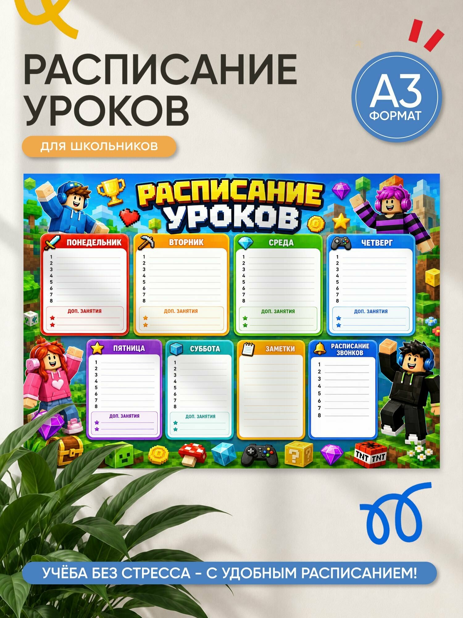 Расписание уроков Roblox, Роблокс