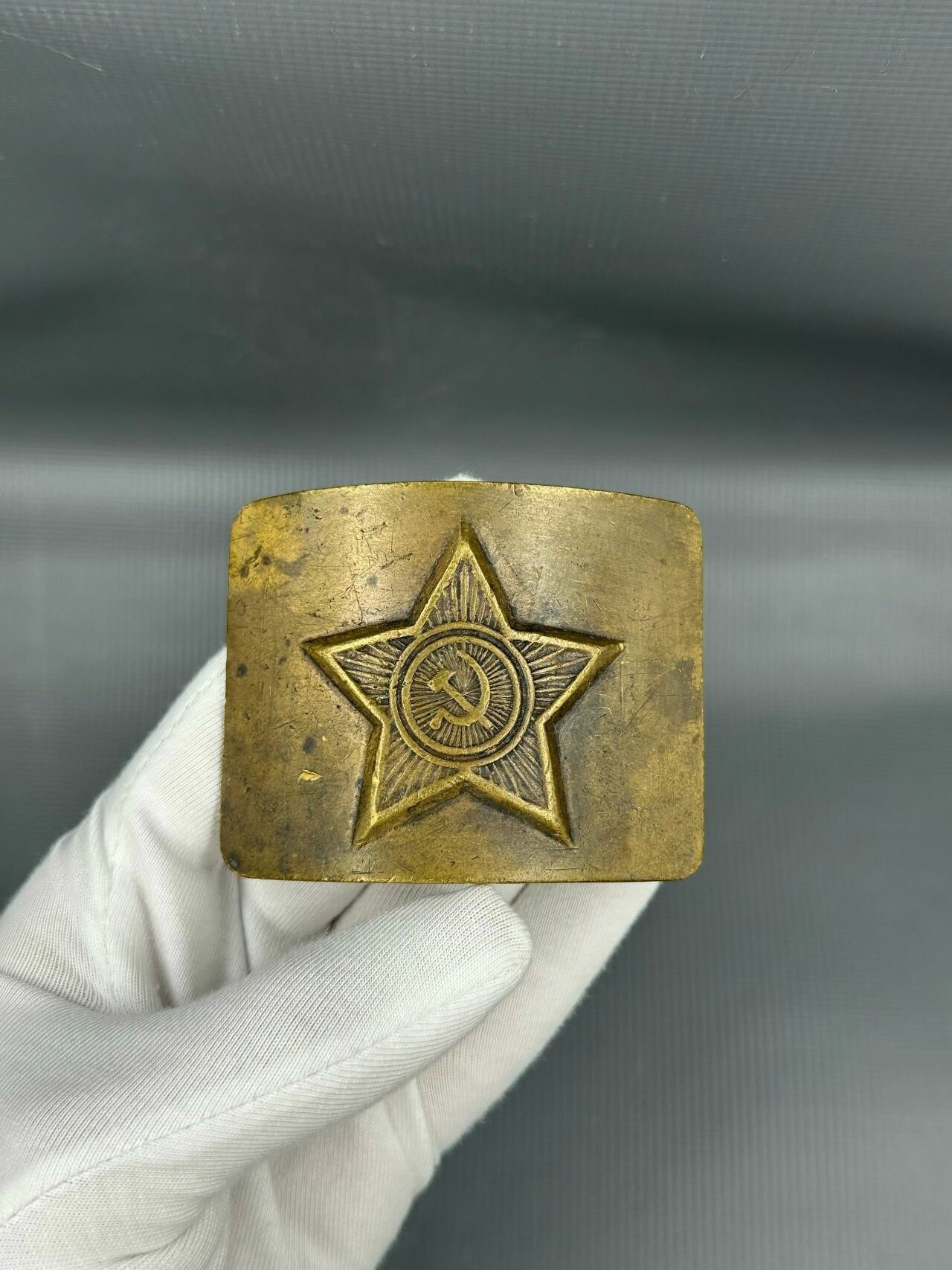 Бляха Солдатская СА Армия СССР Латунь Дембельская! Винтаж!