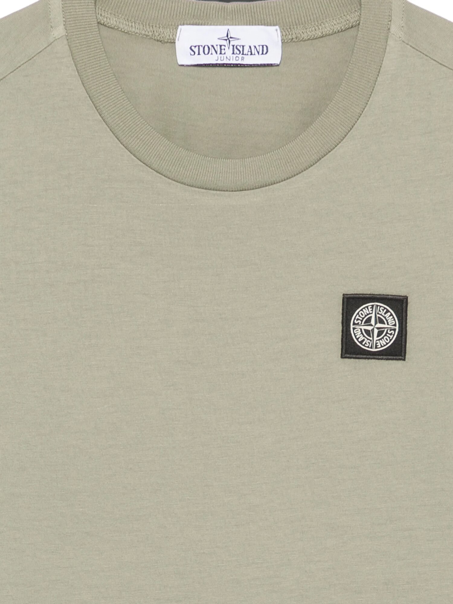 Футболка Stone Island Logo-patch T-shirt, размер 14 лет, зеленый, — фото 1