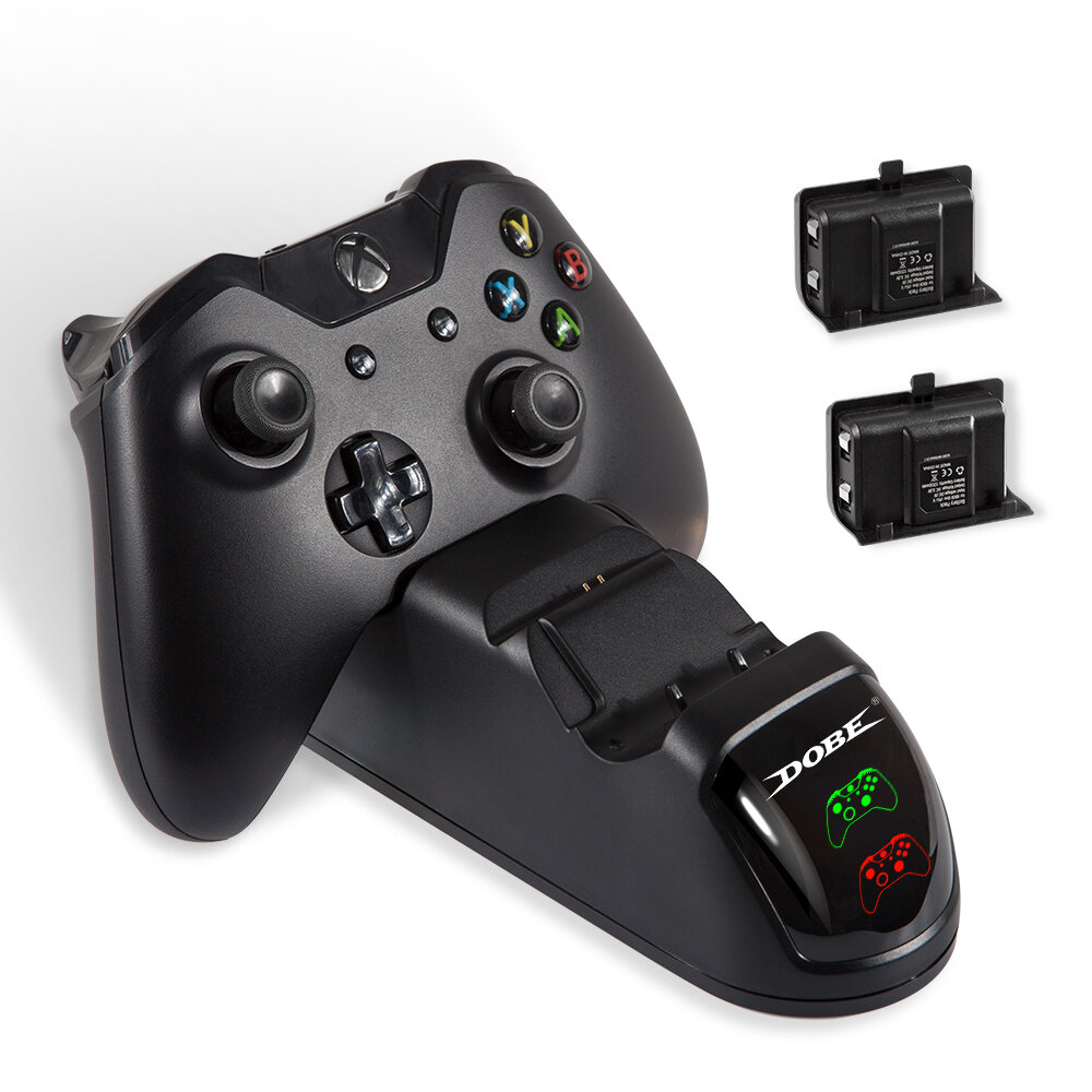 Зарядная станция / подставка для геймпада Xbox One (S/X) Dobe + 2 шт аккумуляторы
