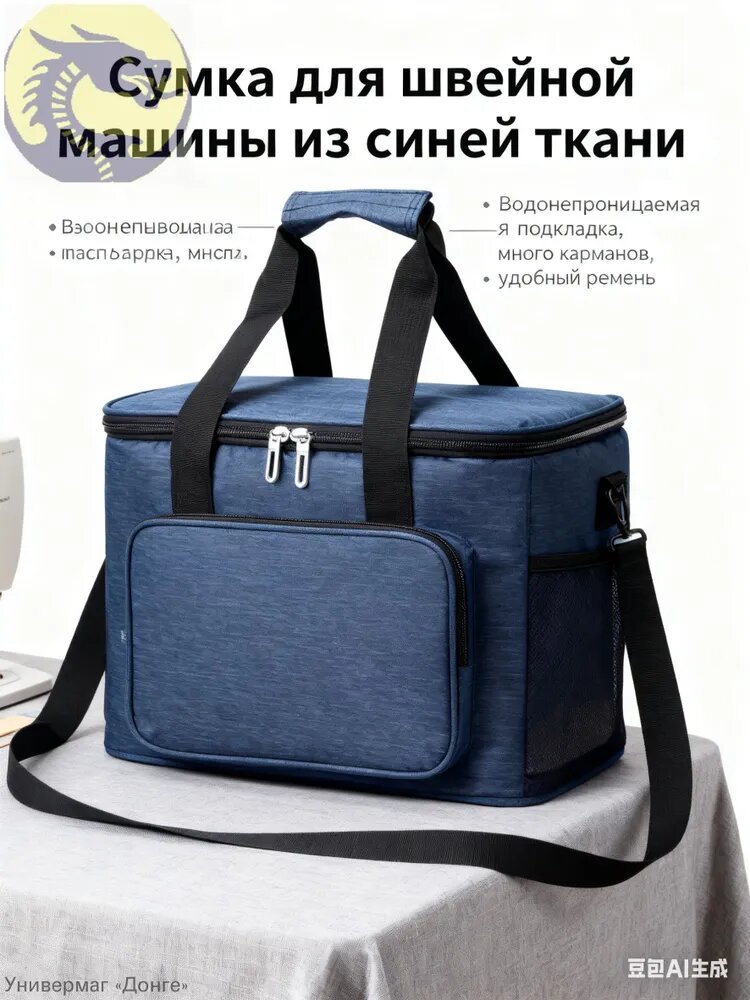 Сумка для швейной машины, сумка для швейной машинки с шагающей лапкой, из ткани