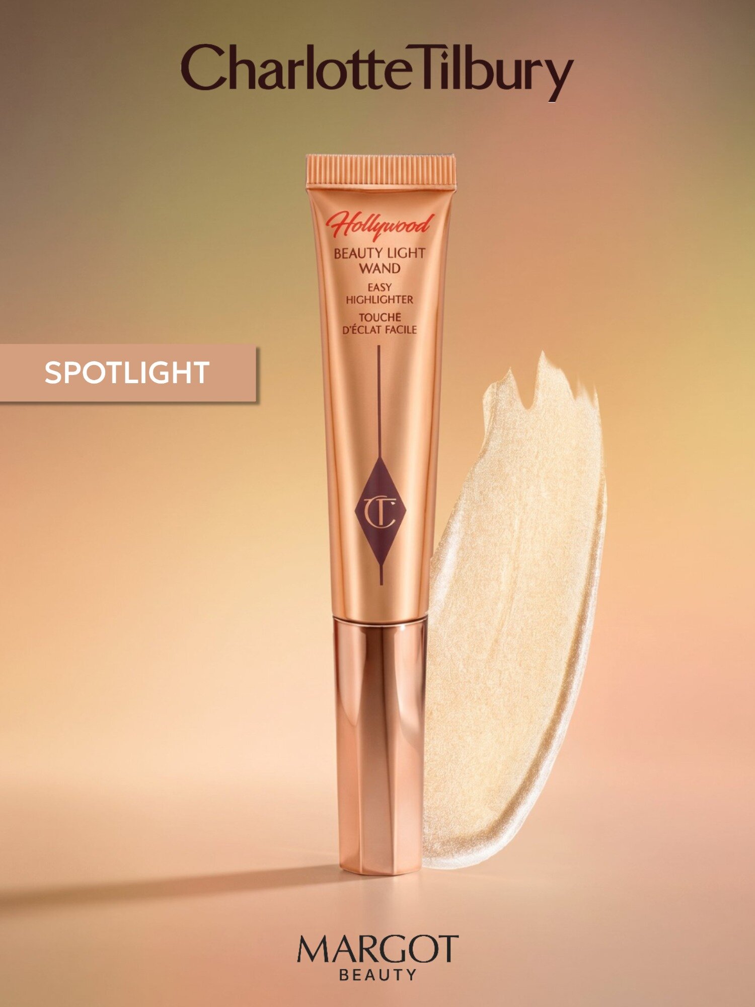 Кремовый хайлайтер SPOTLIGHT Charlotte Tilbury, Beauty Light Wand, 12 мл, оригинал