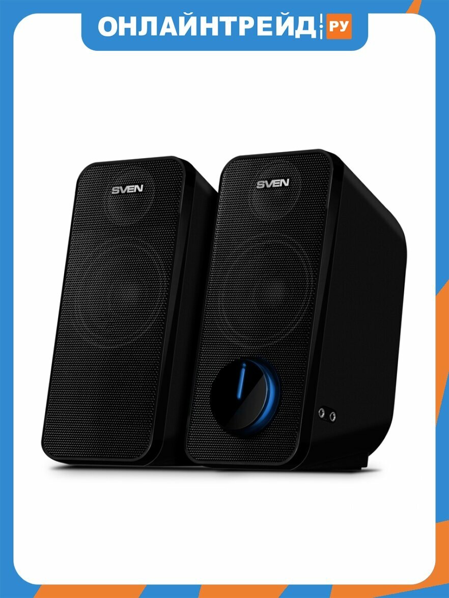 Колонки 2.0 Sven 470 чёрный (12W, питание USB) (SV-016326)
