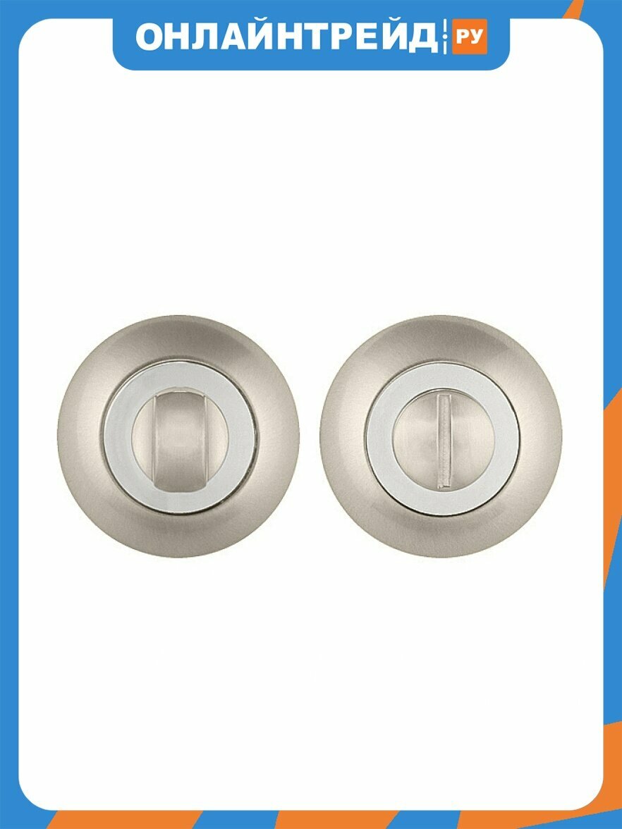 Ручка поворотная Punto BK6. R. TL54 (BK6 TL ) SN/CP-3 матовый никель/хром