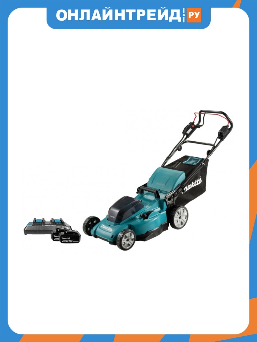 Газонокосилка аккумуляторная Makita DLM481CT2 LXT