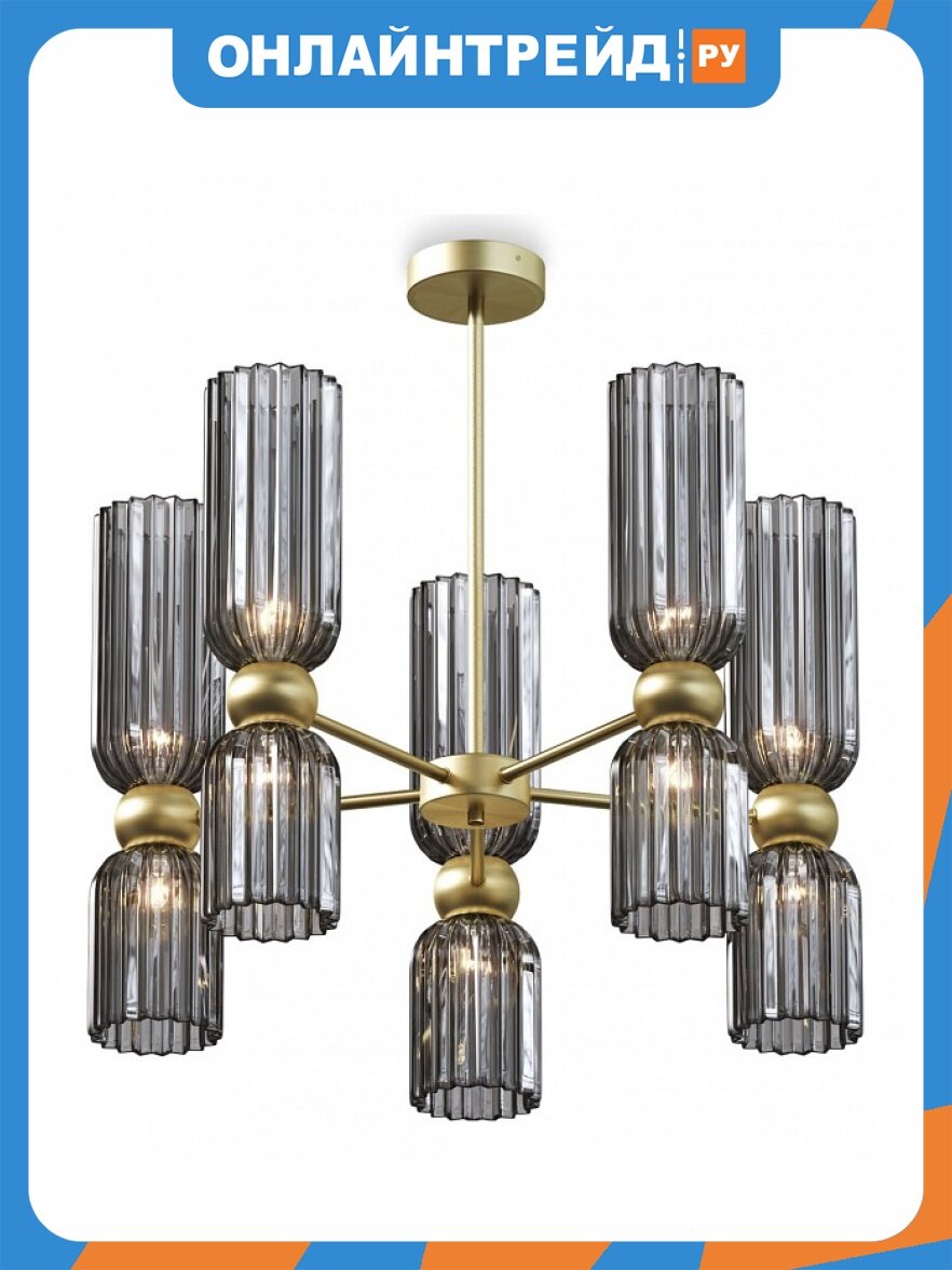 Люстра на штанге Maytoni Antic MOD302PL-10GR