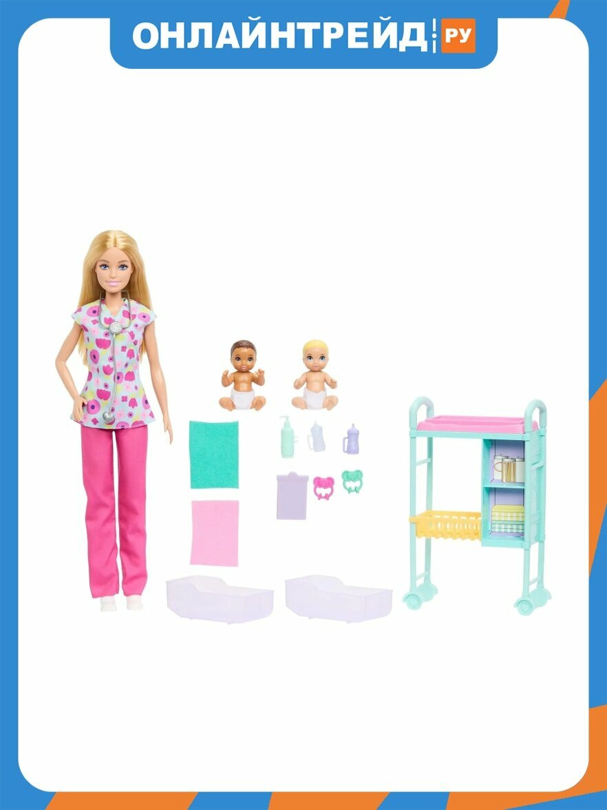 Кукла Barbie JMK12 Доктор и малыши, серия You Can Be Anything