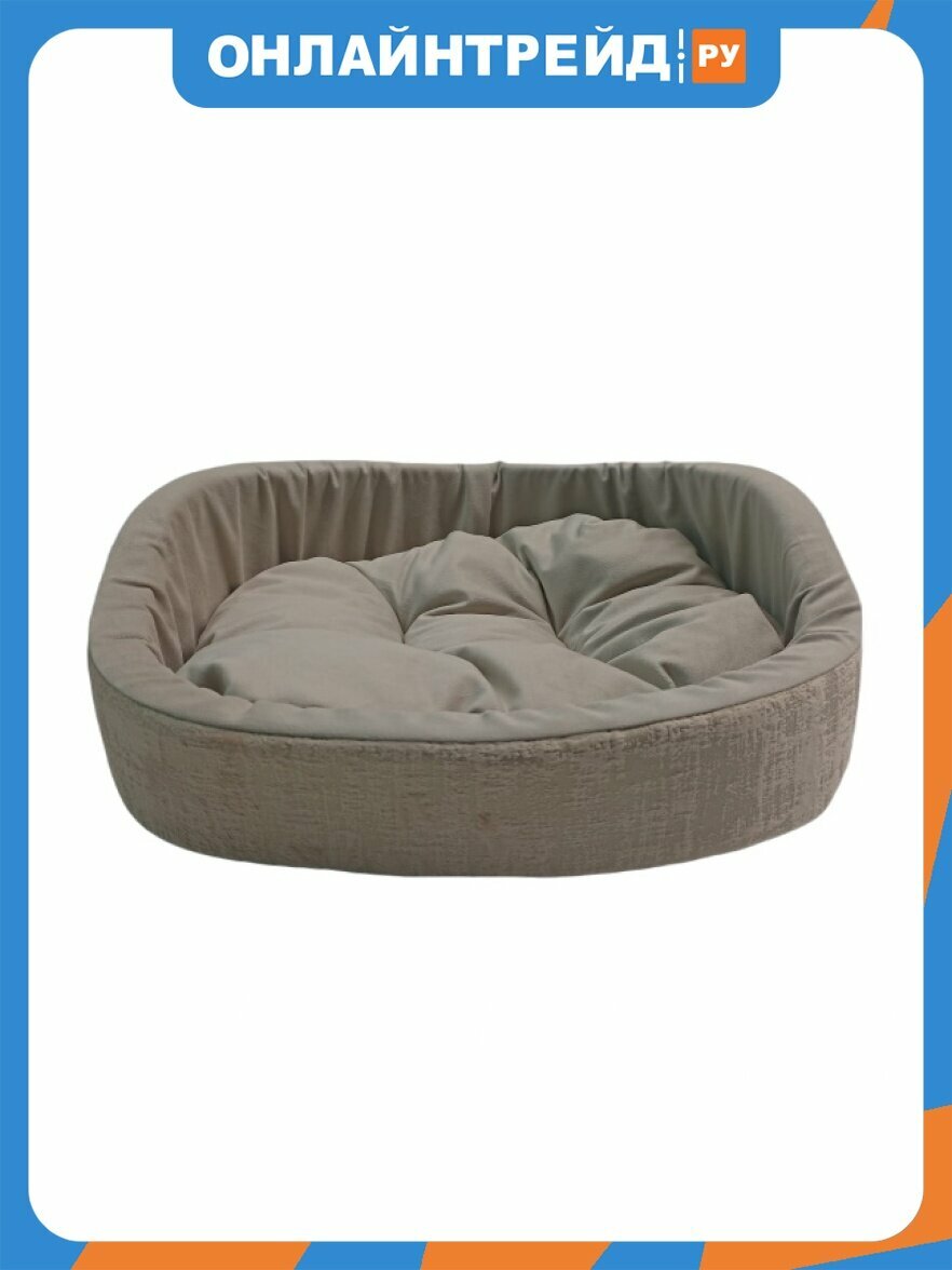 Лежанка Homepet Indigo latte №2 49х43х17 см, бежево-золотистый