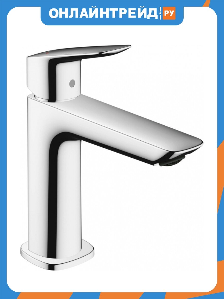 Смеситель для раковины Hansgrohe Logis Fine 110, без донного клапана, хром