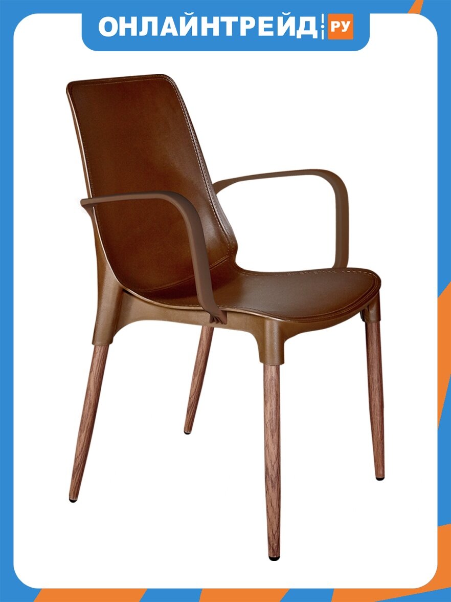 Стул Sheffilton SHT ST76/S424-C коричневый/темный орех