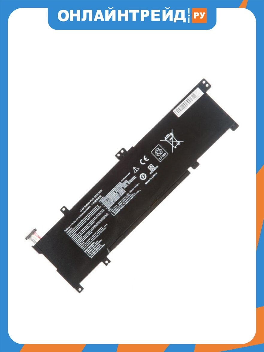 Аккумулятор для ноутбука Amperin ROCKNPARTS для Asus K501LB, K501U, K501UB, K501UW, K501UX, K501LX, K501L, 48Wh 11.4V 708934