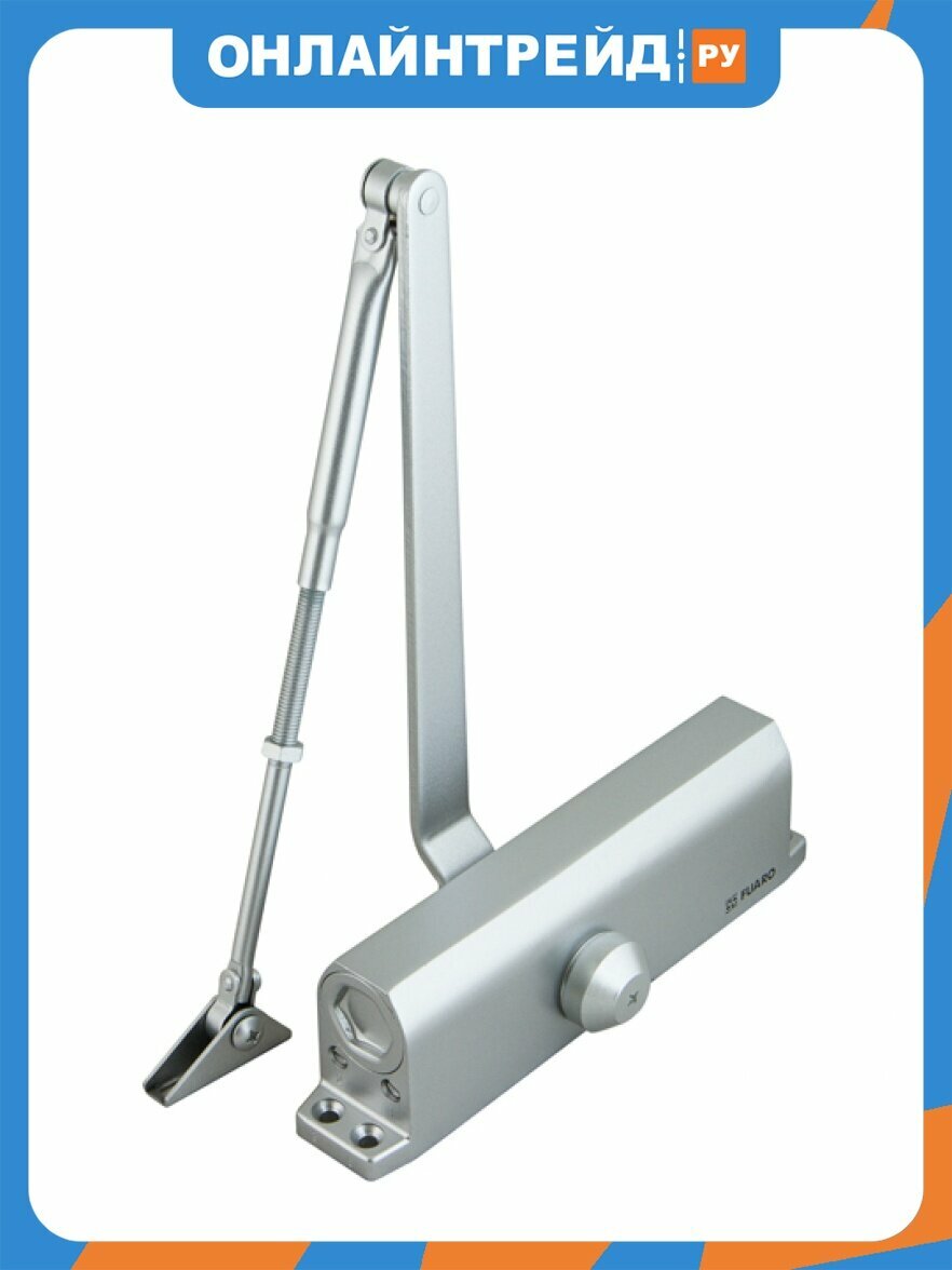 Доводчик дверной Fuaro DC20-6W (DC-206W) AL до 160 кг (алюминий)