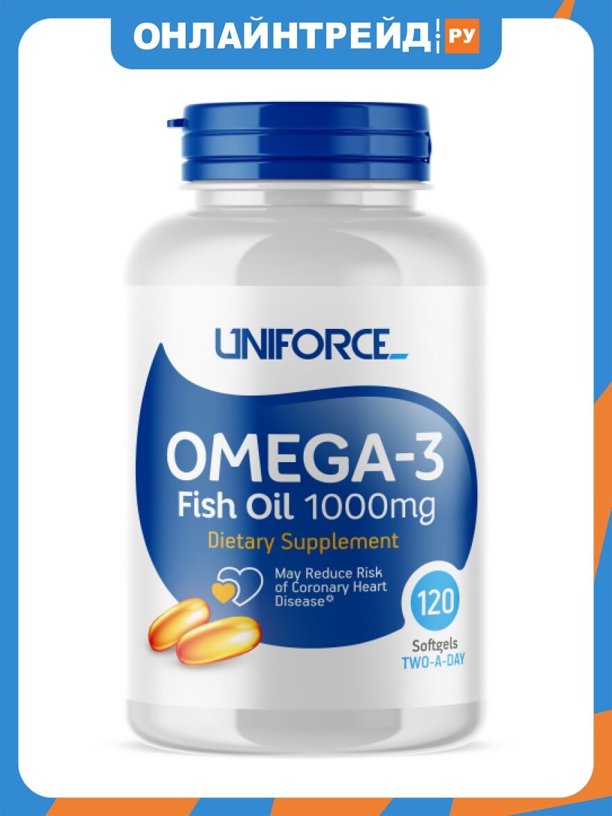 Omega-3 Uniforce 1000 mg 120 Softgels