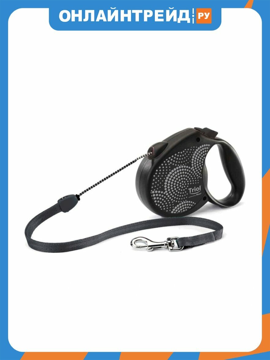 Поводок-рулетка Triol Flexi Life Bubbles M 5м до 20кг, трос
