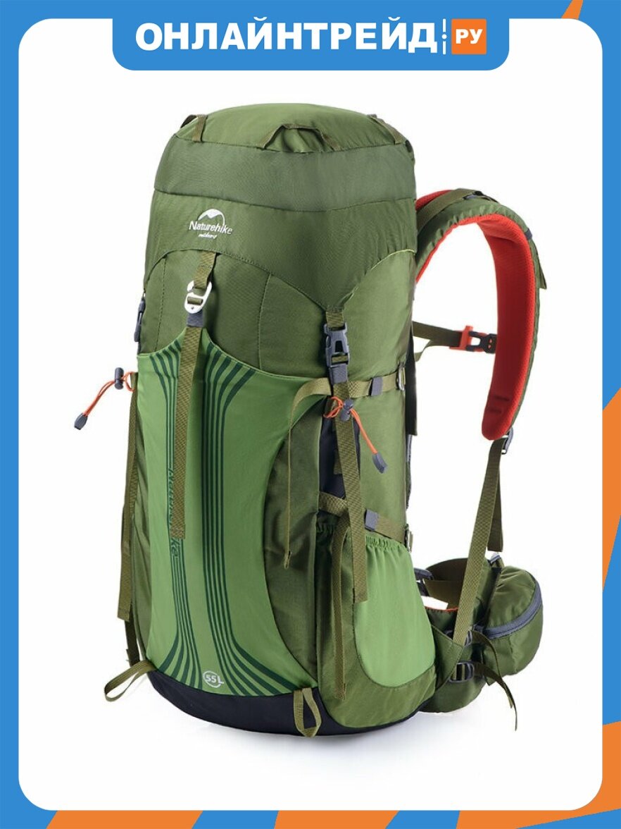 Рюкзак Naturehike 55 л NH16Y020-Q, зеленый