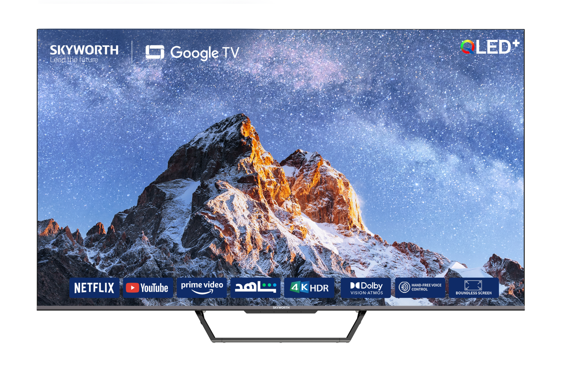 Телевизор 55" SKYWORTH 55SUE9500 OLED, 4K Ultra HD, смарт ТВ, Google TV, серый