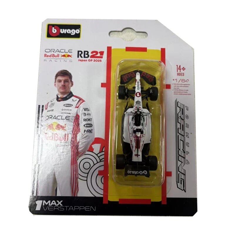 Bburago 1:64 Модель болида Формулы-1 RB21 Гран-при Японии 1-64 RB21-1-W